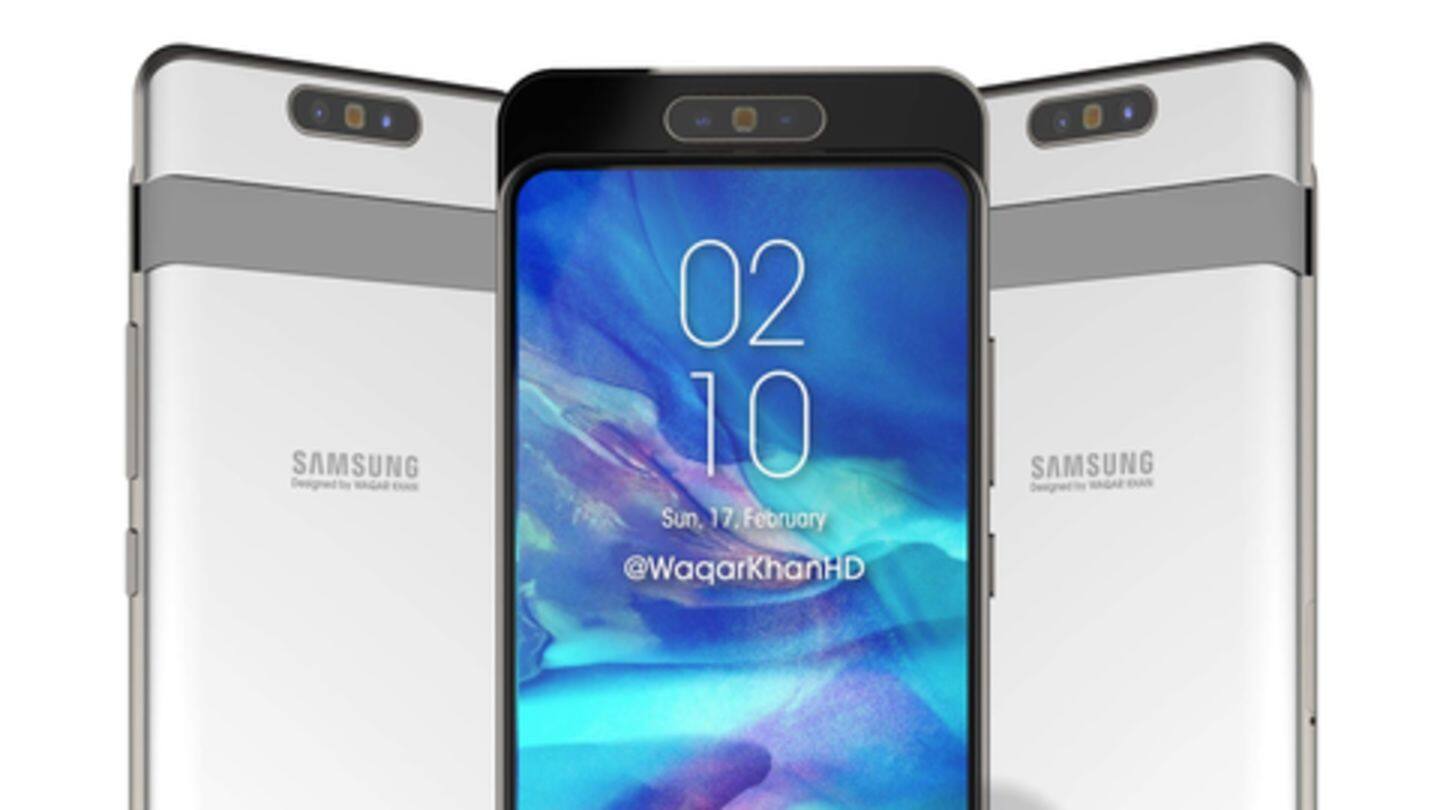 Here's a first look at the upcoming Samsung Galaxy A90 | NewsBytes