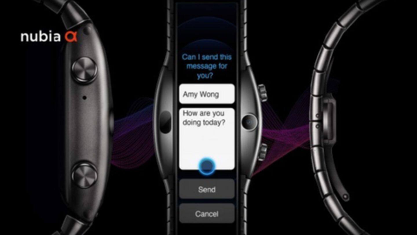 Meet Nubia Alpha: World's first wearable smartphone | NewsBytes