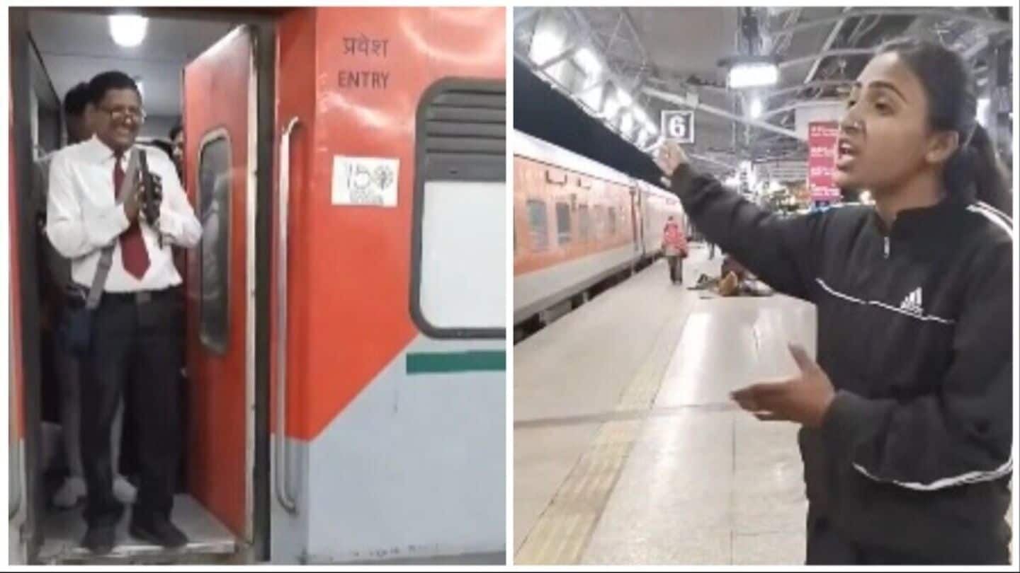 Viral video of girl in packed train sparks outrage