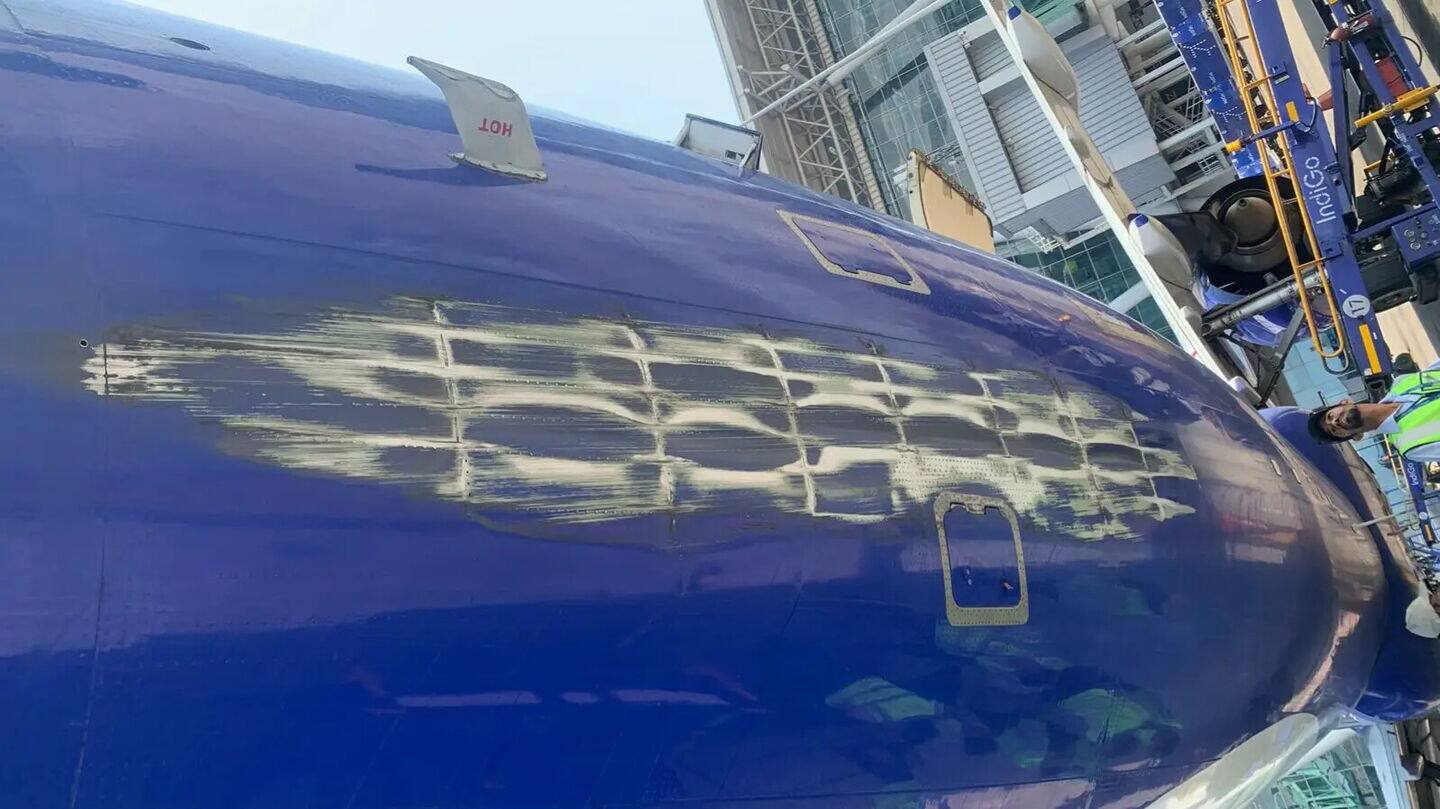 IndiGo A321 grounded after tail strike at Mumbai airport