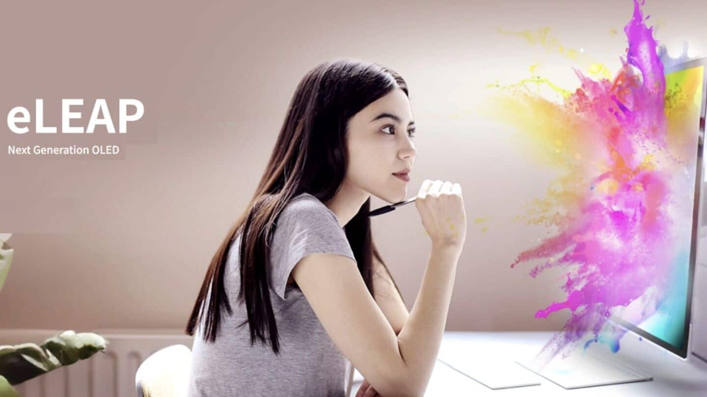 LG trials revolutionary eLEAP OLED technology