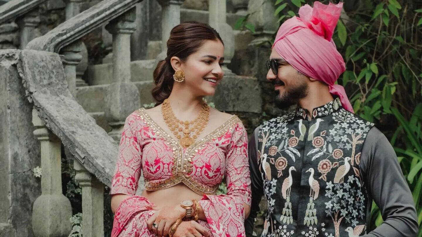 Rubina Dilaik, Abhinav Shukla ace traditional looks on 'PPAP' sets