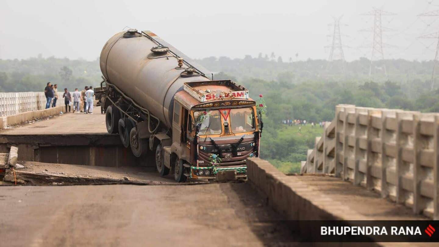 Gambhira bridge truck rescue begins; operation likely to take days
