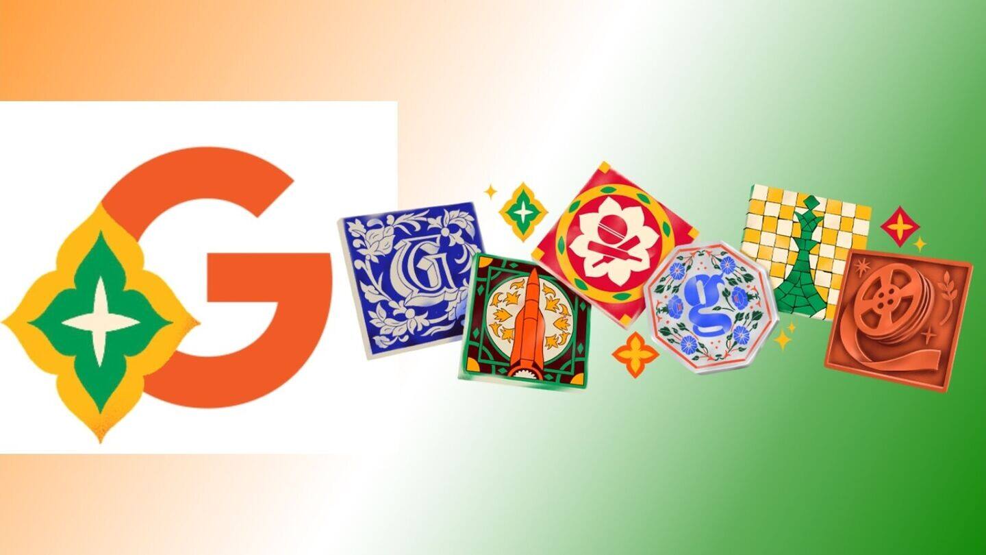Google doodle celebrates India's 79th Independence Day
