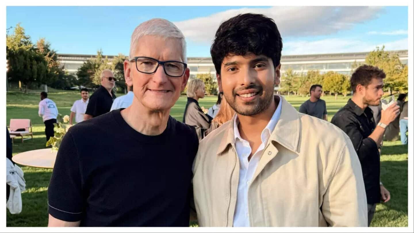 Armaan Malik makes history at Apple event, meets Tim Cook