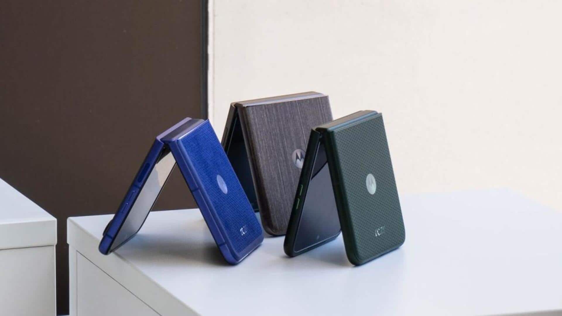Motorola's Razr foldable phones debut with minor changes, higher prices