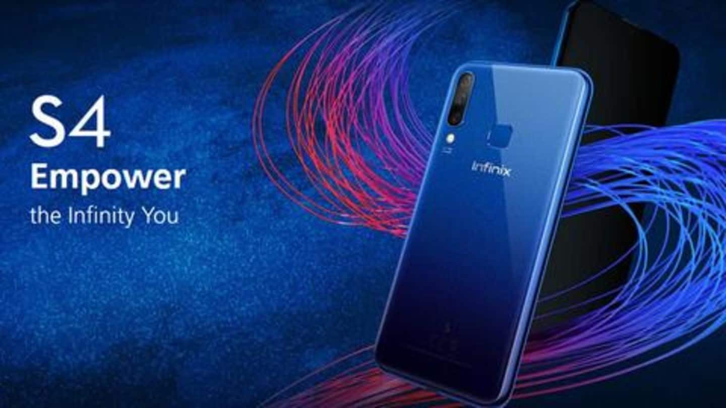 Infinix S4 4GB/64GB model launched in India for Rs. 11,000 | NewsBytes