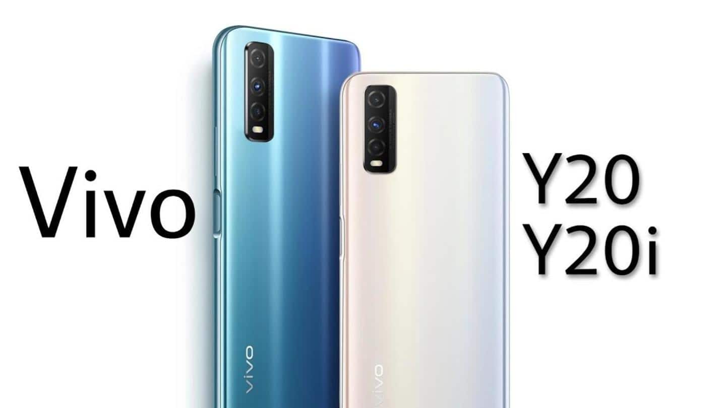 Vivo Y20 and Y20i launched; prices start at Rs. 11,500 | NewsBytes