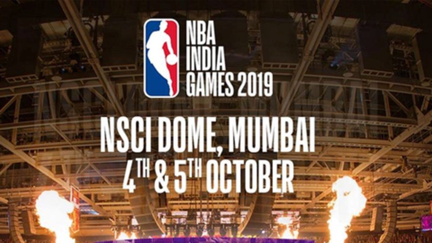 All you need to know about NBA India Games 2019 | NewsBytes