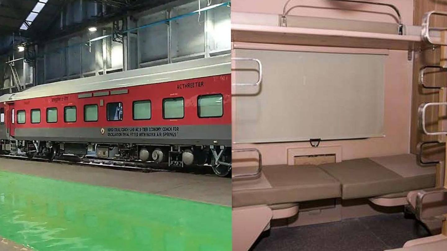 Indian Railways Rolls Out First AC 3 tier Economy Class Coach Indian Railways Rolls Out First AC 3 tier Economy Class Coach