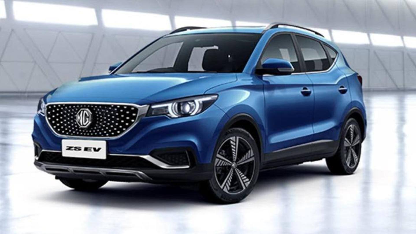 MG ZS EV 2021 SUV Launched At Rs 21 Lakh NewsBytes MG ZS EV 2021 SUV Launched At Rs 21 Lakh NewsBytes