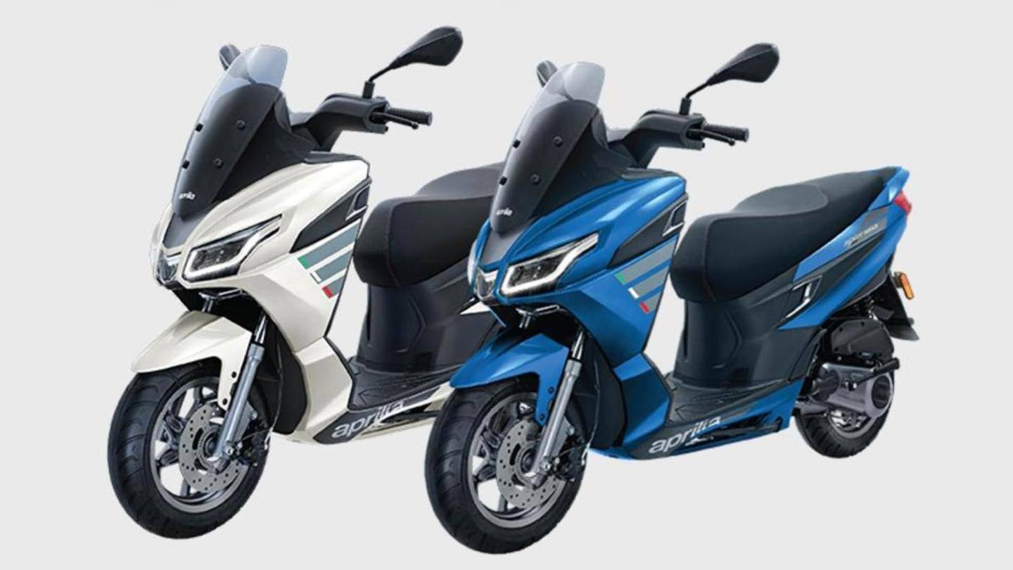 Deliveries of Aprilia SXR 160 maxi-style scooter begin in India | NewsBytes