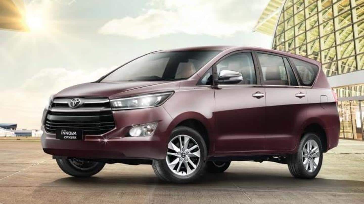 Toyota Innova Crysta CNG variant spotted testing ahead of launch ...