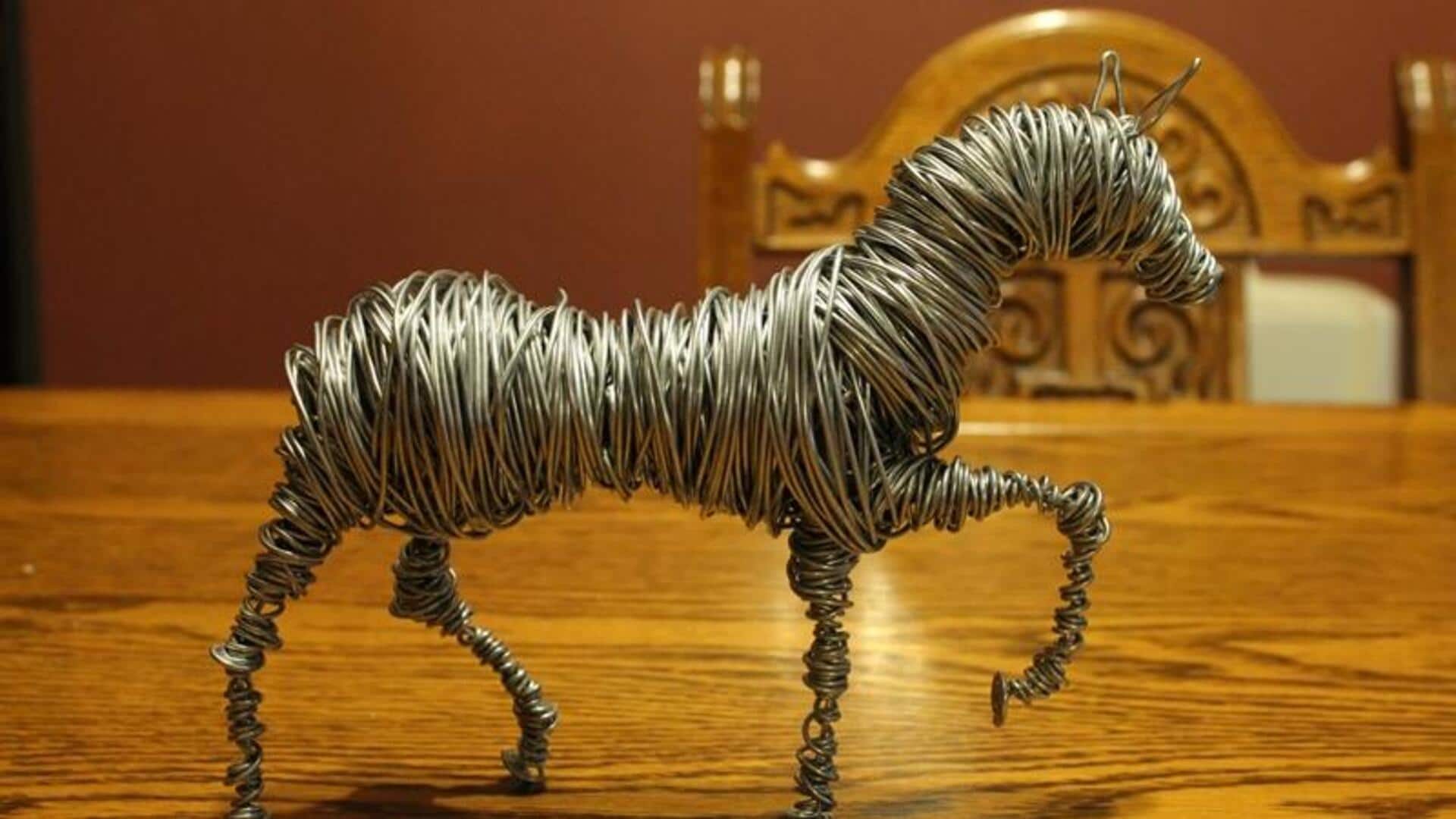 How to make wire art sculptures