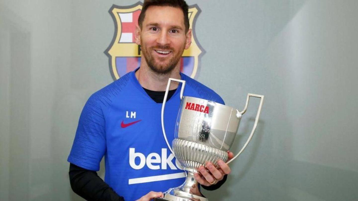 Lionel Messi wins record eighth Pichichi: Details here | NewsBytes