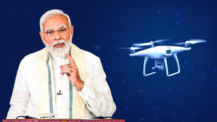 New Delhi Pm Modi Inaugurates Bharat Drone Mahotsav 2022