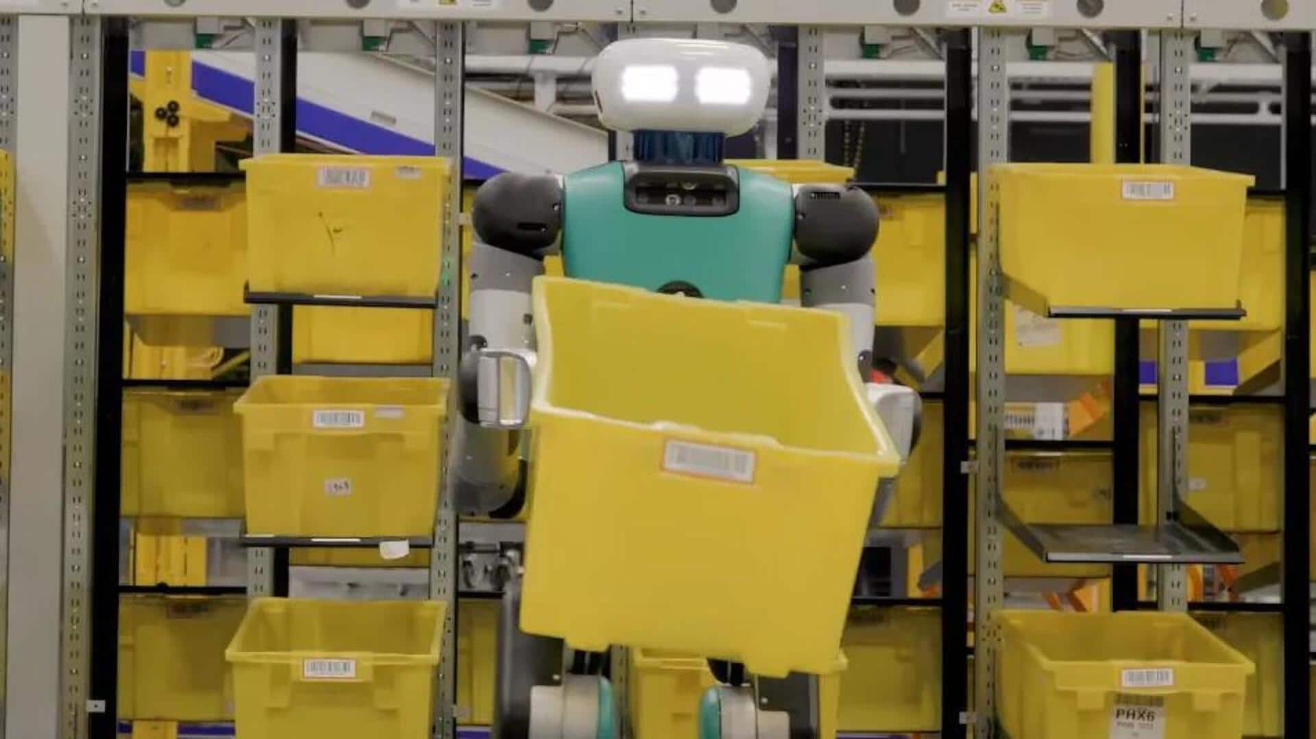 Agility Robotics's Digit warehouse robot demonstrates AI-enhanced ...