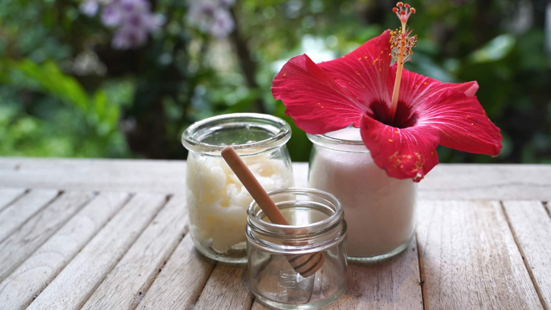 Score brighter skin with hibiscus petal scrub