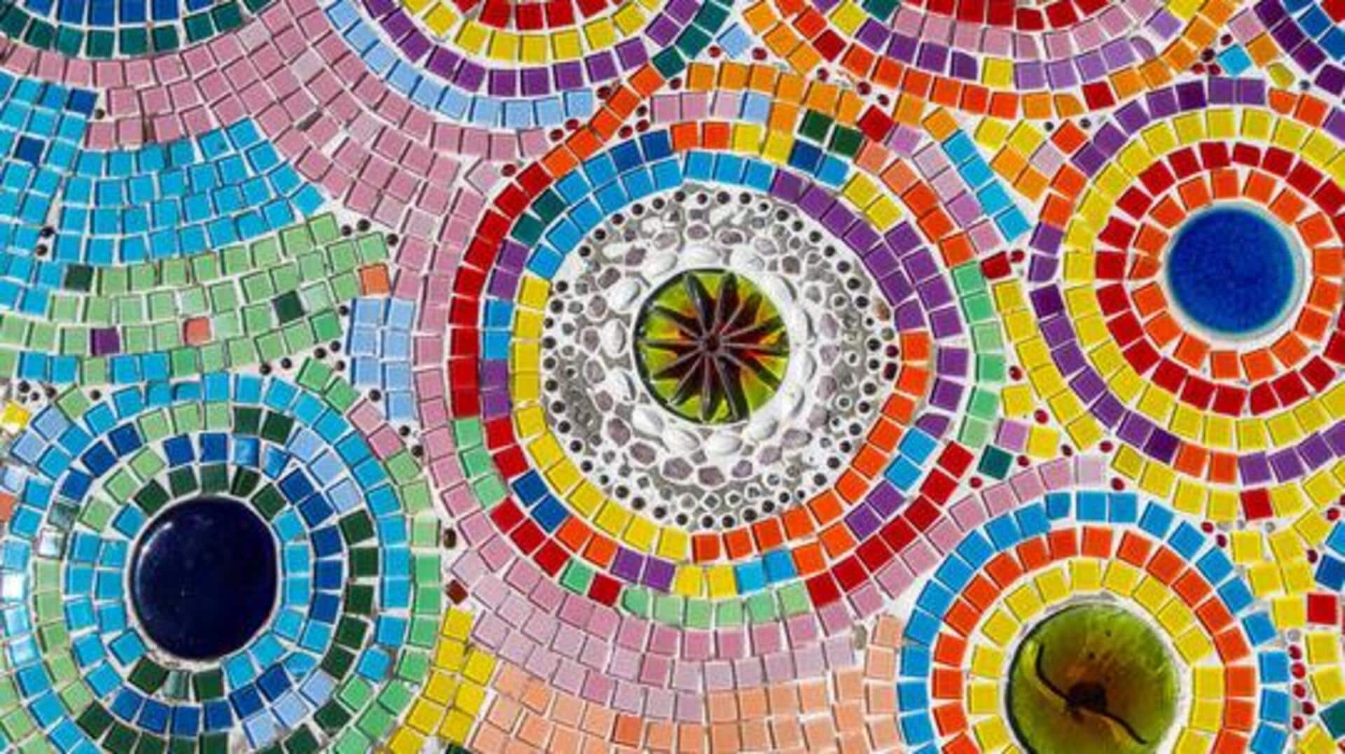 Transform your interiors with shell mosaic art